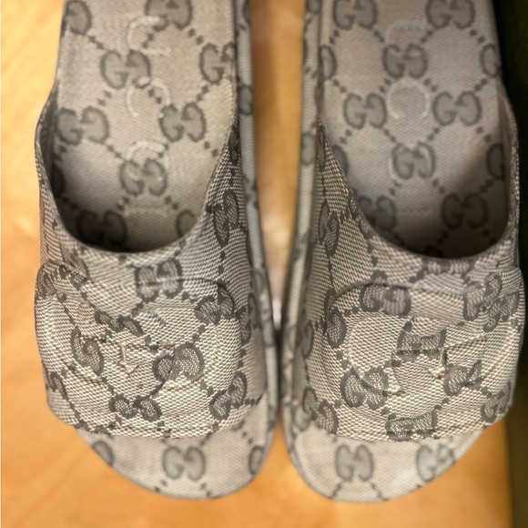 Gucci | Shoes | Gucci Logoembossed Monogrammed Rubber Slides | Poshmark